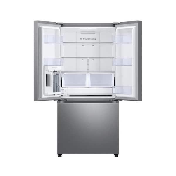 Samsung 25 cu. ft. 33" 3-Door French Door Refrigerator with Beverage Center™ in Stainless Steel ...